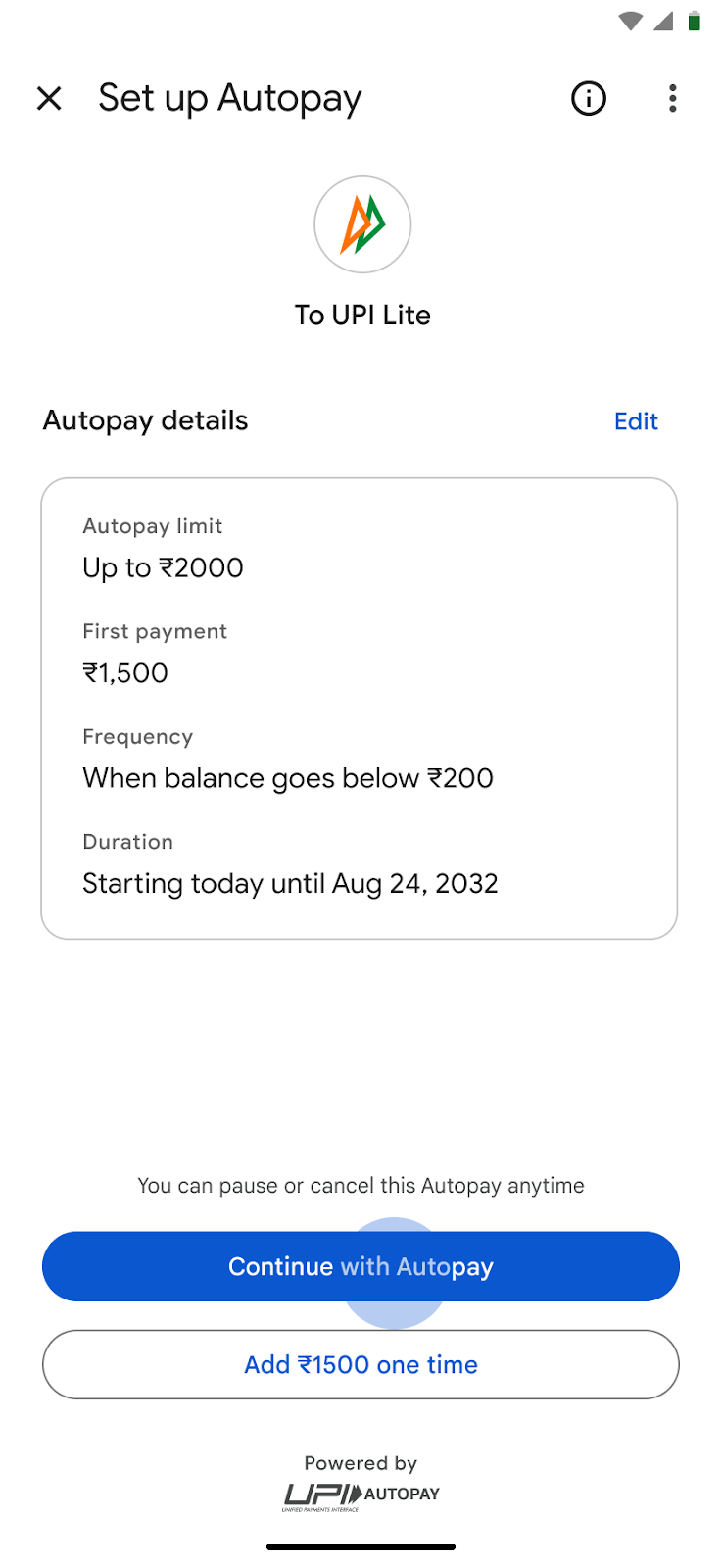 Pay with UPI Lite on Google Pay - Google Pay Help