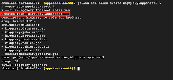 Use data from Google BigQuery with the BigQuery data source - AppSheet Help