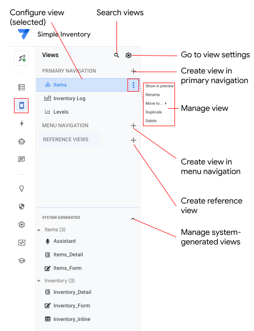 Summary of improvements in the app editor (preview) - AppSheet Help