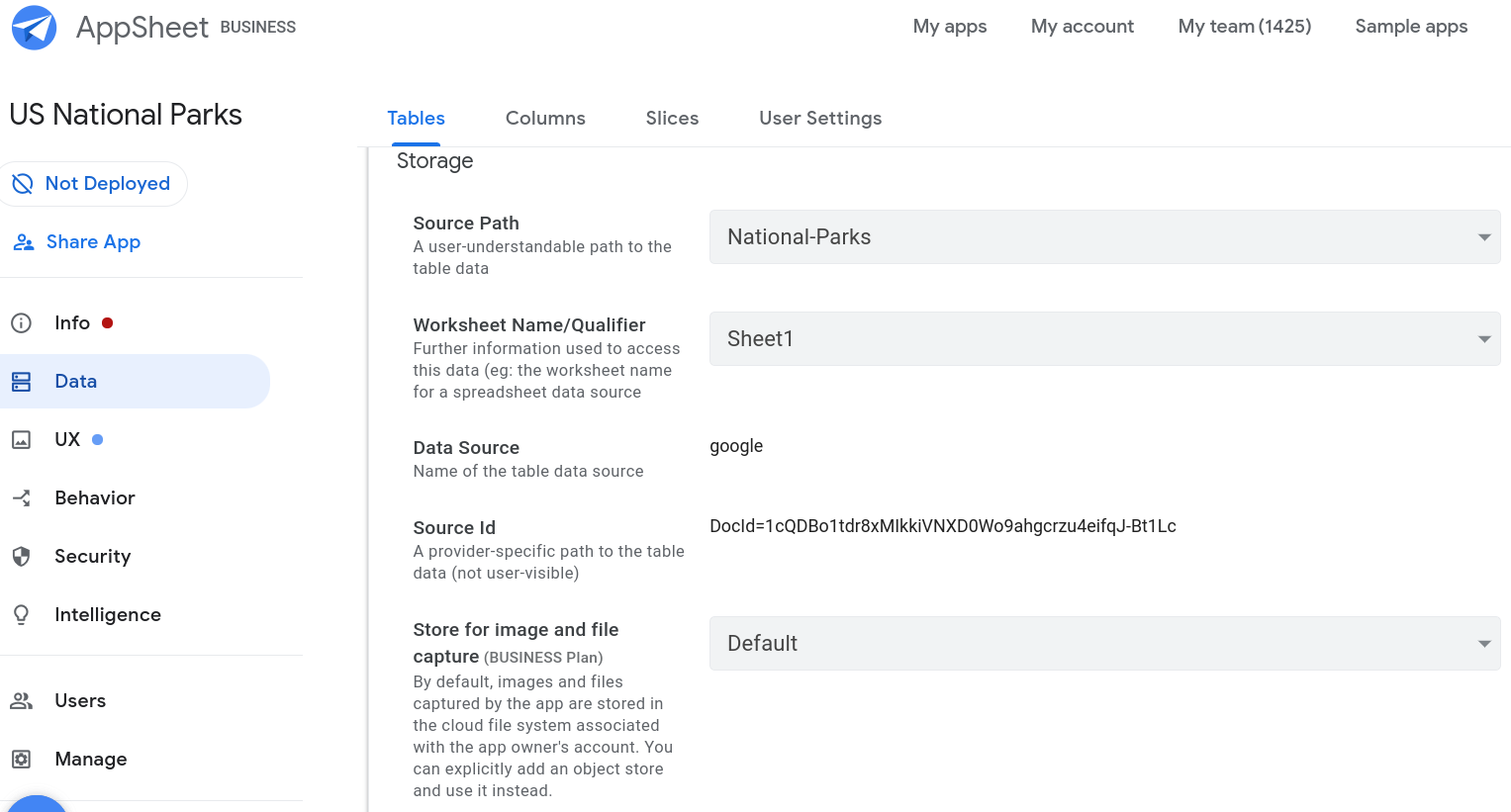 Localization, access, and source info - AppSheet Help