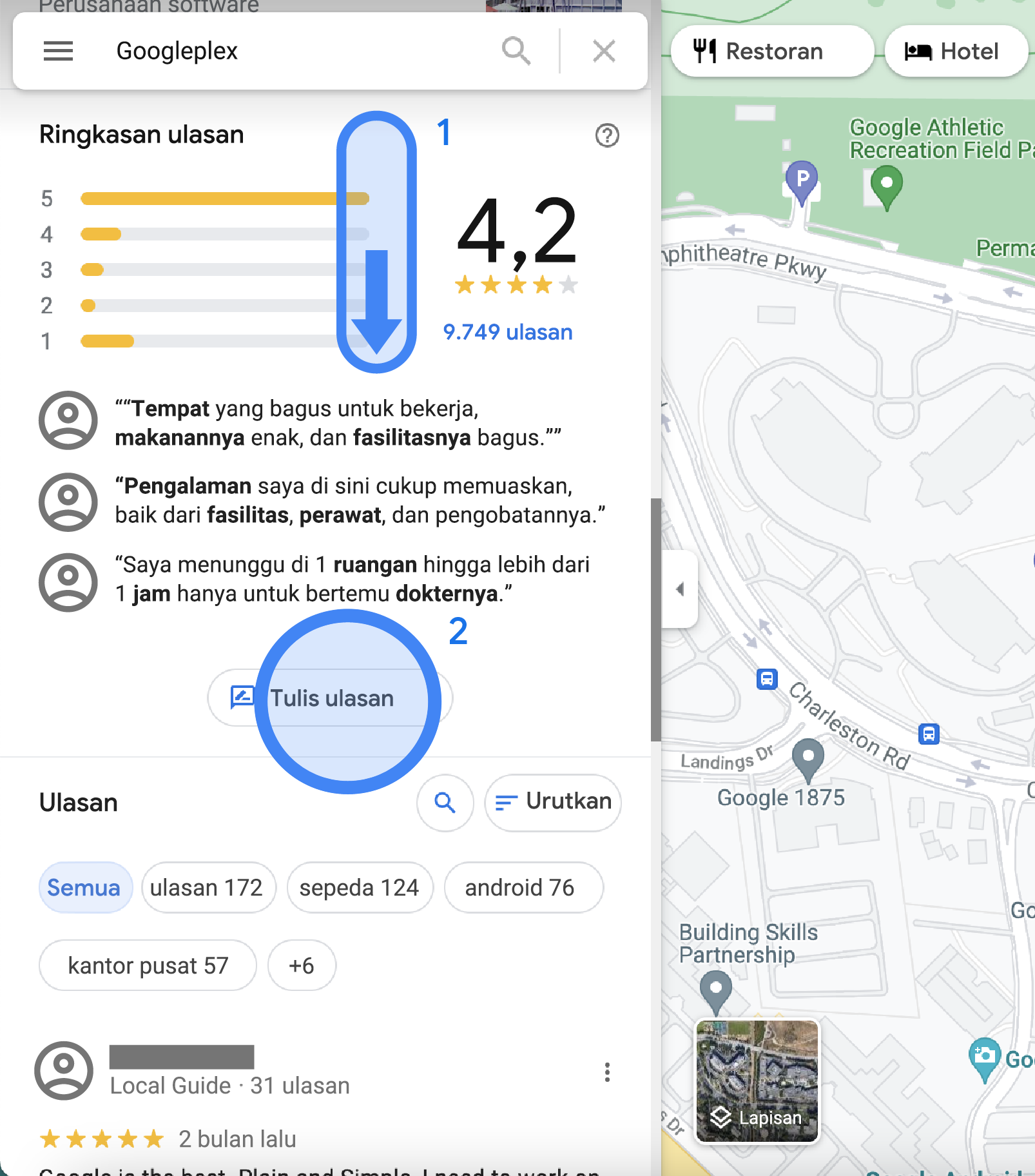 Menambahkan Mengedit Atau Menghapus Ulasan Rating Di Google Maps