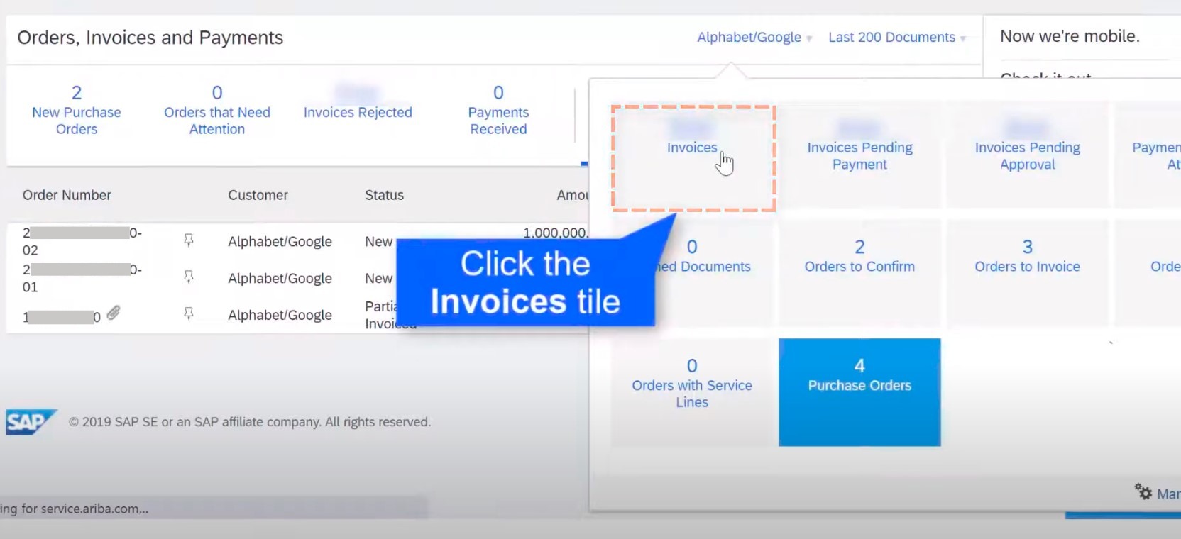 Ariba | Transacting with a Standard Account - Alphabet/Google Suppliers Help