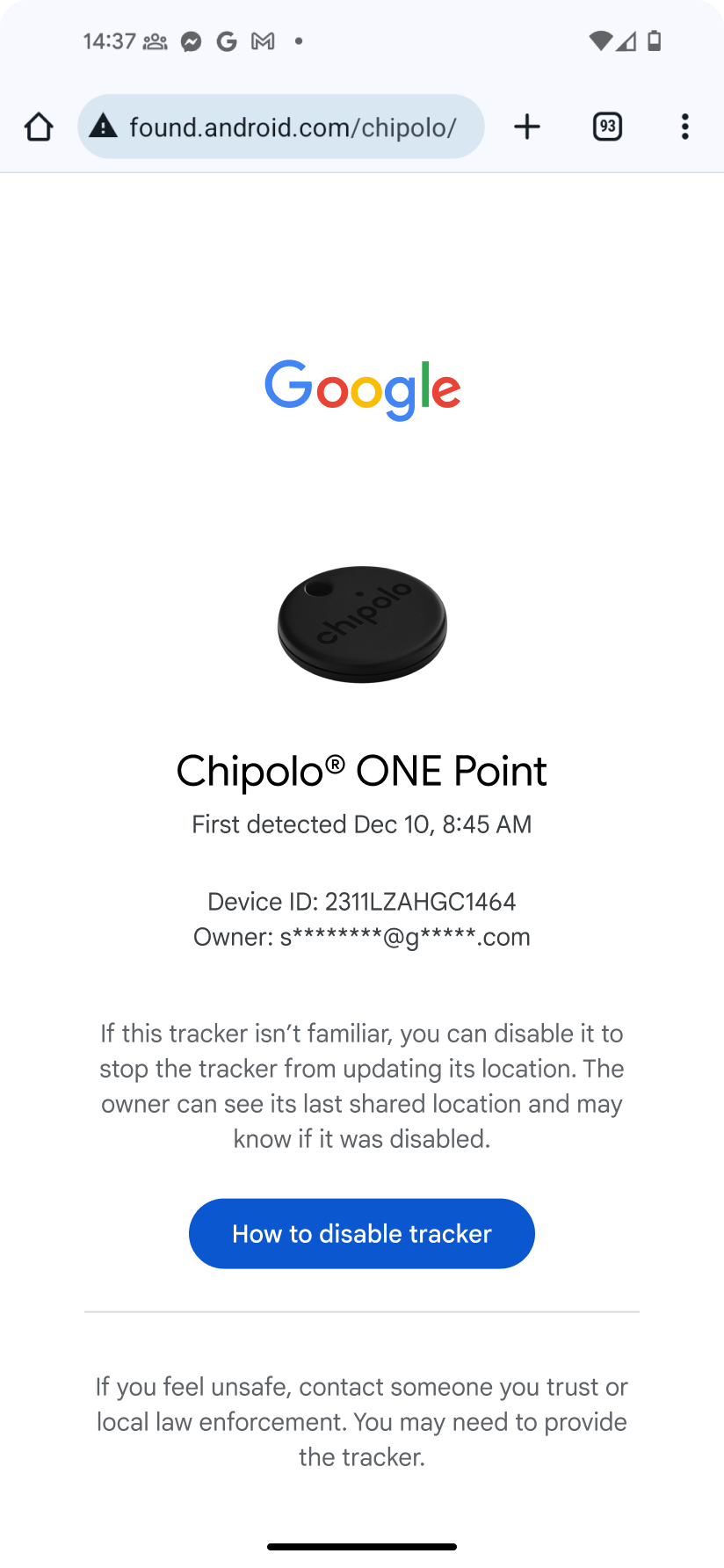 Find unknown trackers - Android Help
