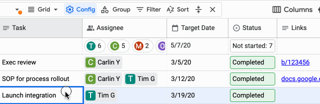 Summary rows - Tables Help Center