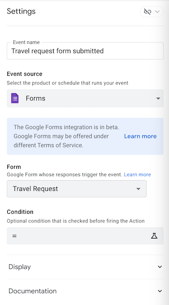 Quick start: Build your first app and automation using Google Forms - AppSheet Help