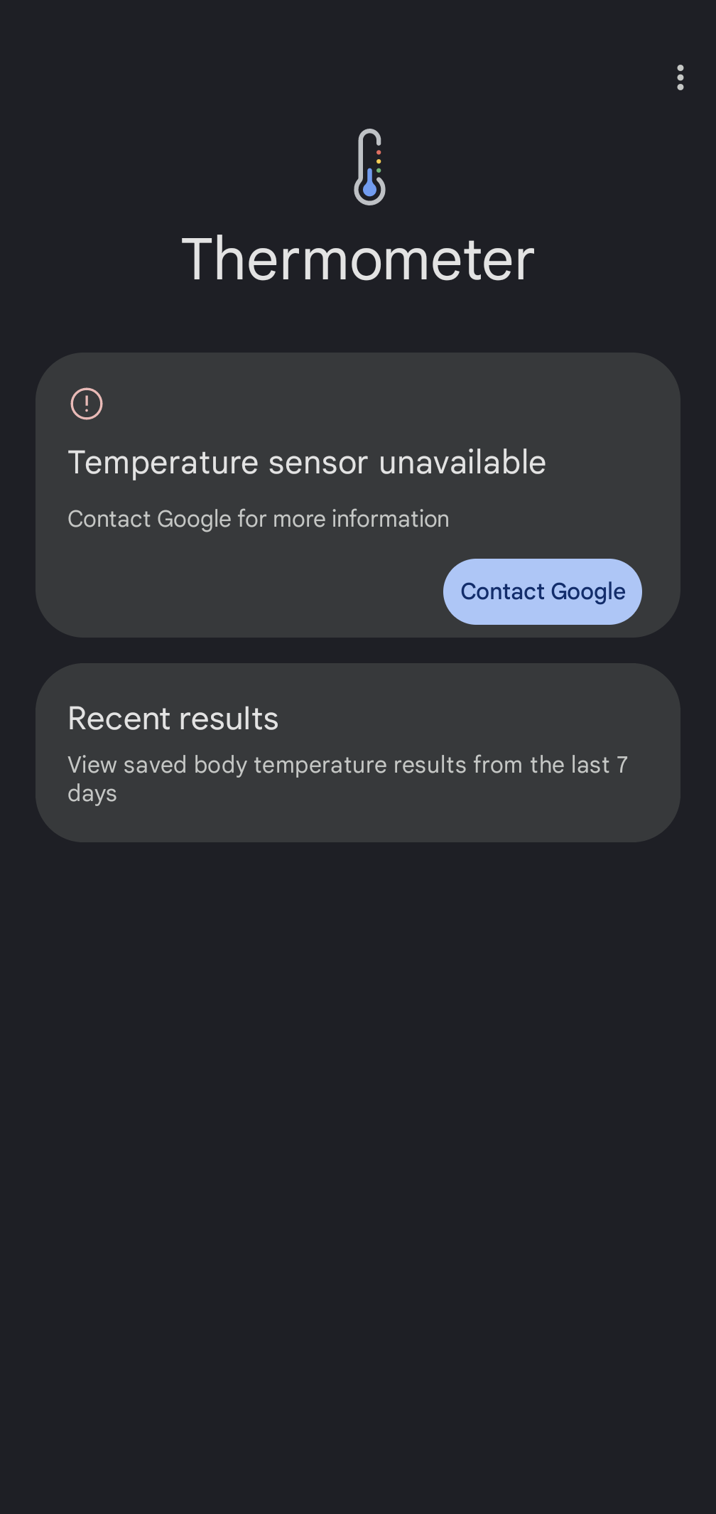 How do I take my temperature with my Pixel phone? - Fitbit Help Center