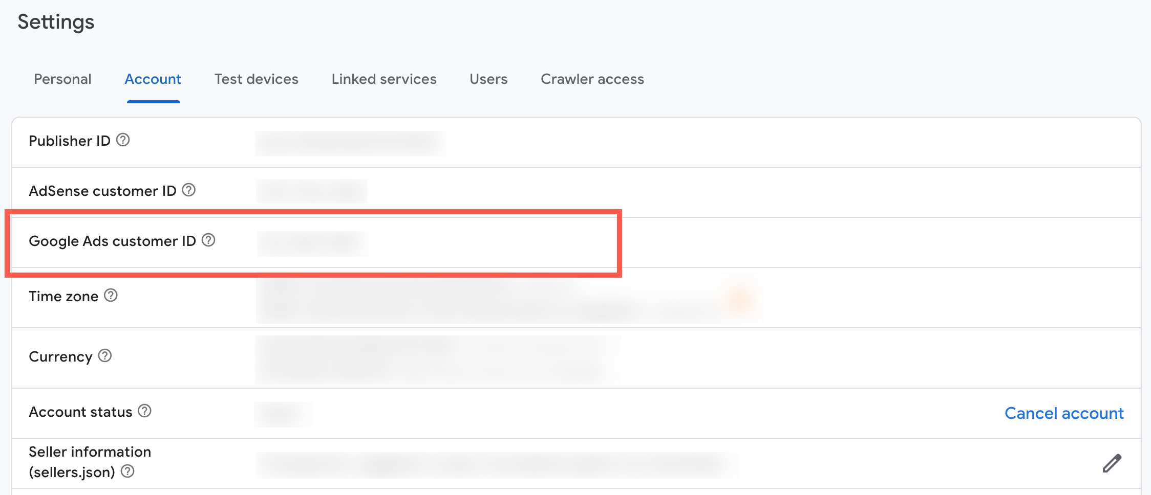 Google Ads customer ID - Google AdMob Help