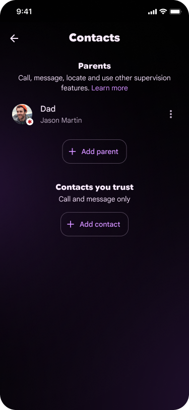 2. Add additional parents & contacts - Fitbit Ace LTE Help