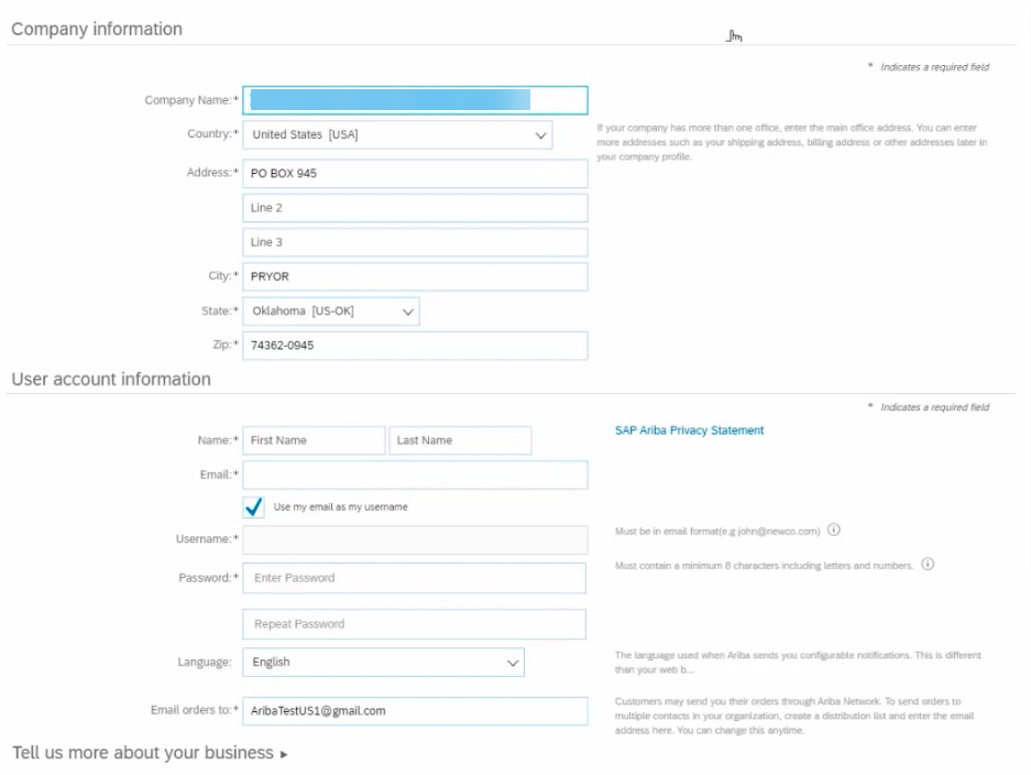 Ariba | Transacting with a Standard Account - Alphabet/Google Suppliers ...