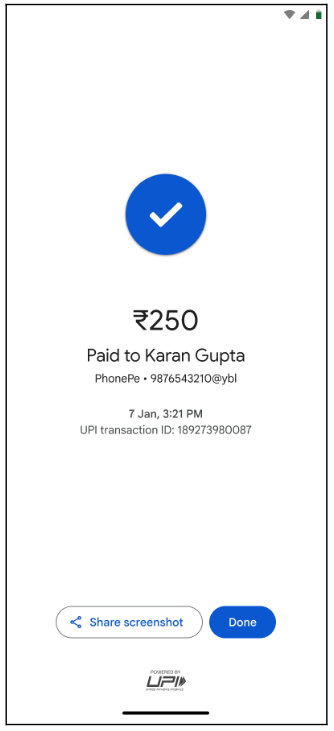 Receive phone number payments on Google Pay via a UPI number - Google ...