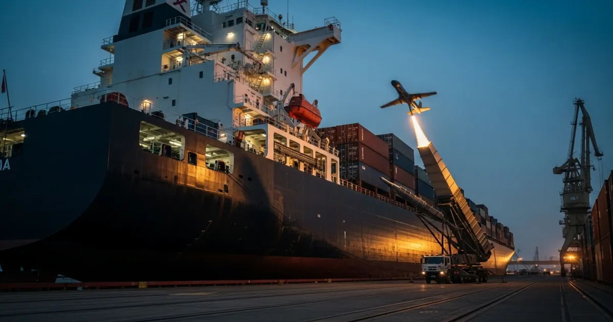 China Equips Civilian Container Ship 'Zhong Da 79' with Mobile Drone ...