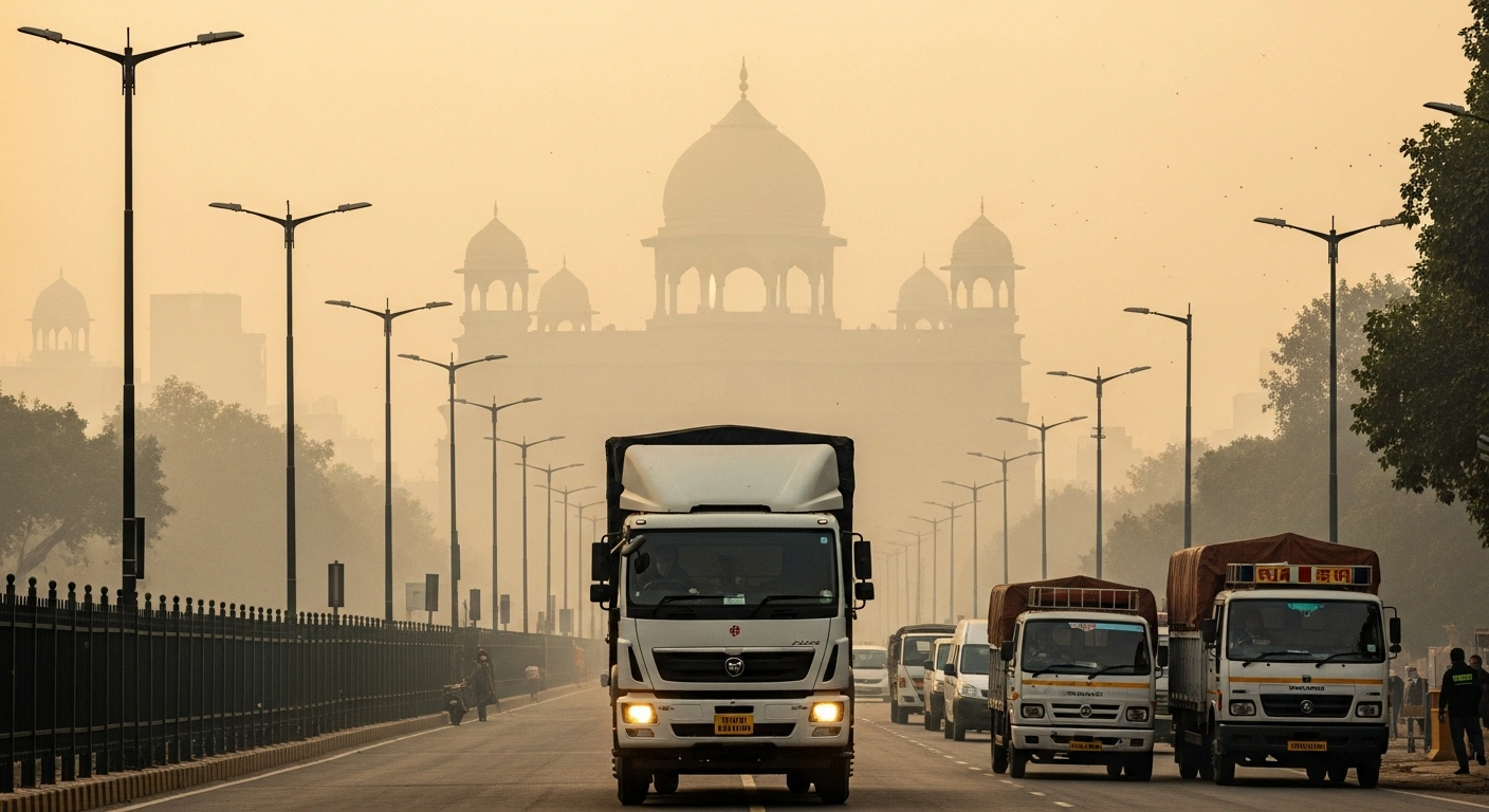 Delhi Implements Ban on Older Commercial Vehicles to Combat Air Pollution