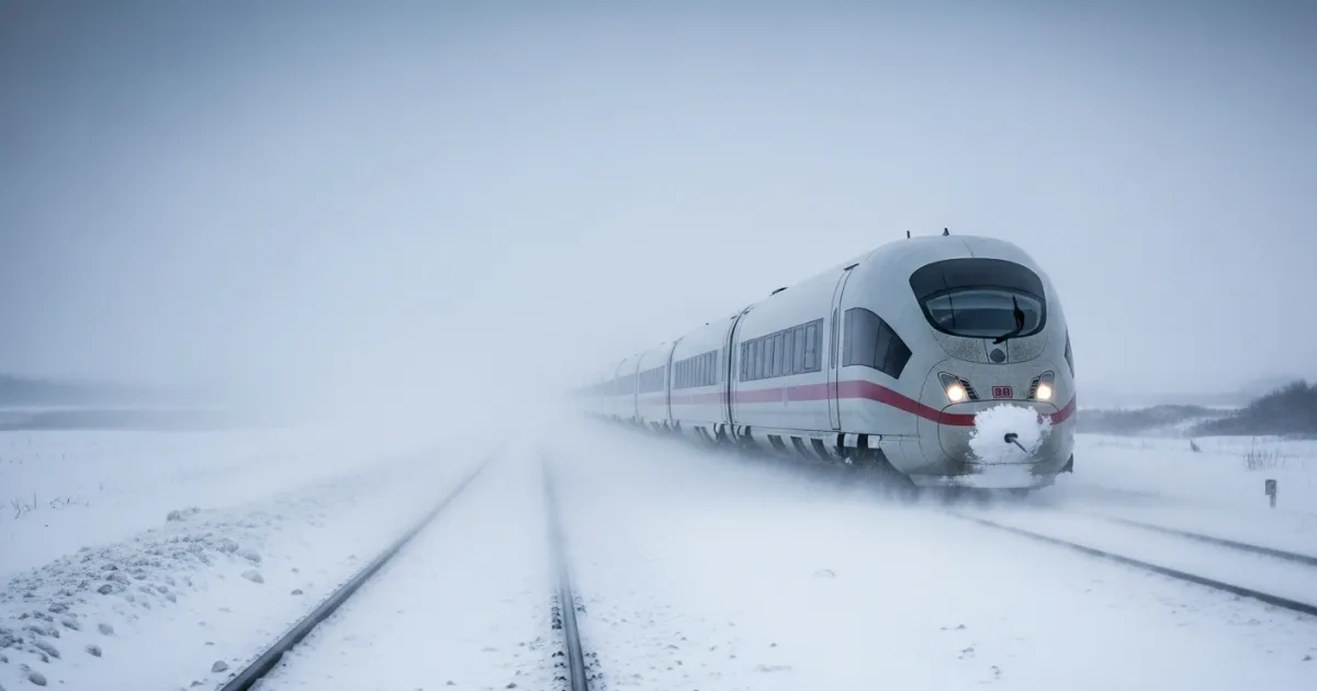 Winter Storm Grips Northern Germany, Disrupting Deutsche Bahn Services