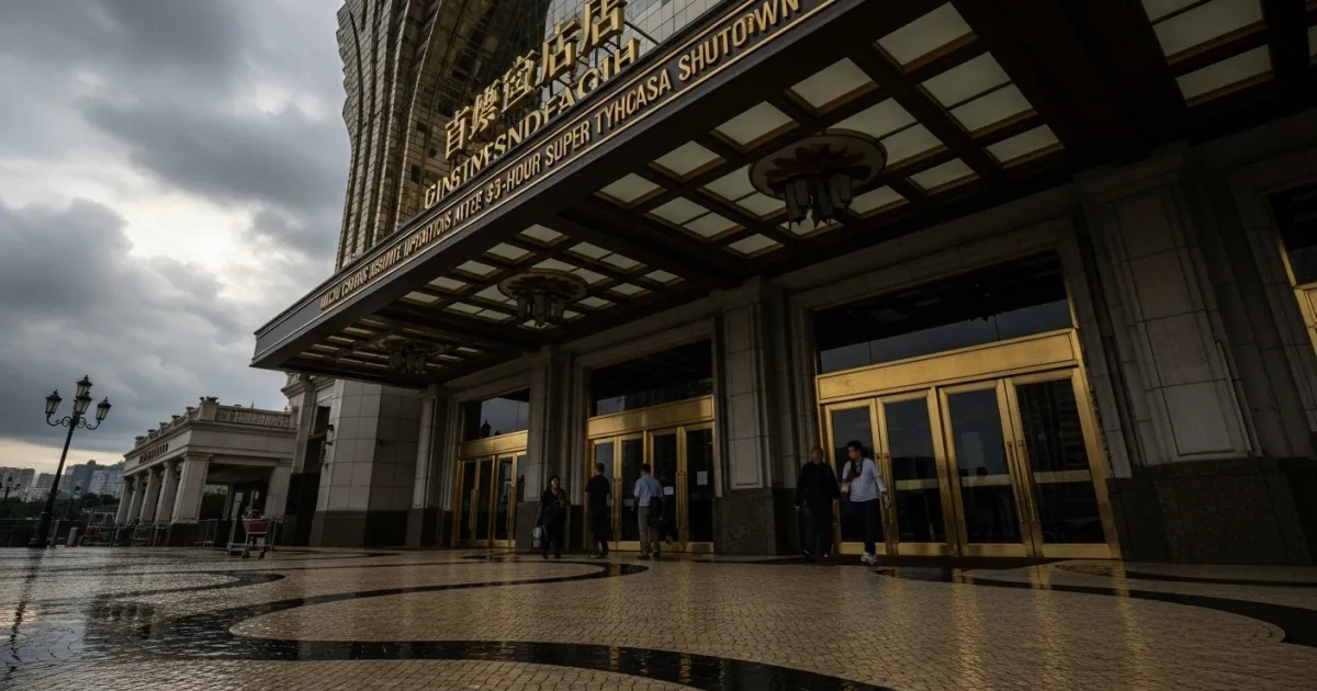Macau Casinos Resume Operations After 33-Hour Super Typhoon Ragasa Shutdown