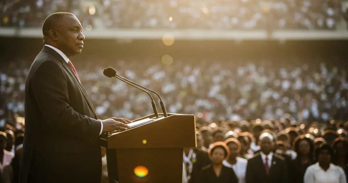 ANC President Cyril Ramaphosa Delivers Key January 8 Statement in North ...