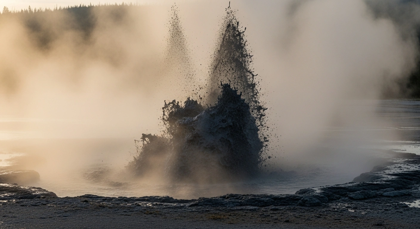 Muddy Eruption Rocks Yellowstone's Black Diamond Pool, USGS Describes ...