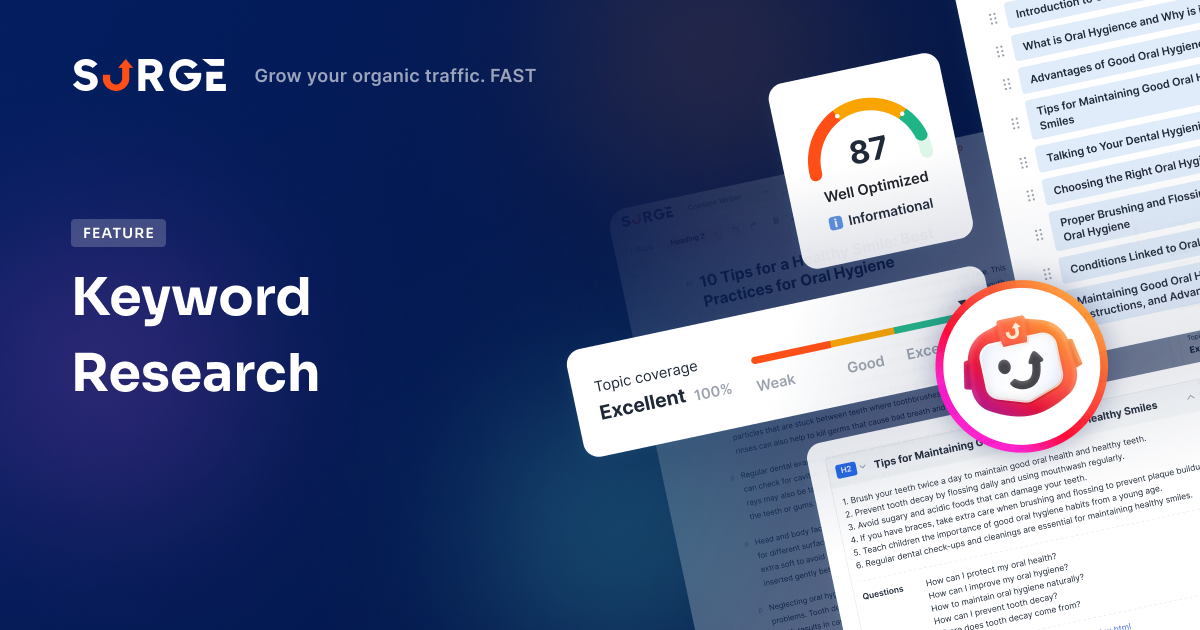 Keyword Research Tool by SurgeGraph