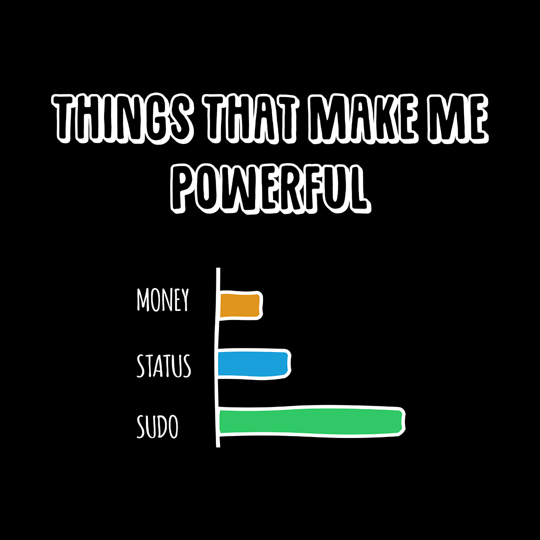 Sudo Makes Me Feel Powerful Funny Linux Root Geeky Coder Unisex T Shirt - Swag Swami