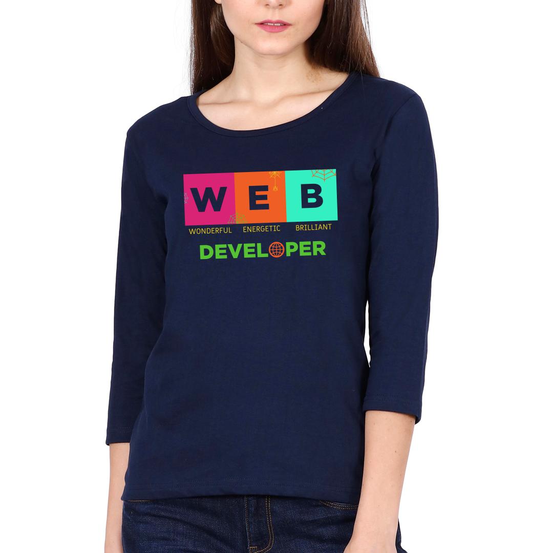 Web Javascript React Angular Vue Developer Cool Office Wear Women's ...