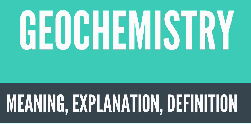 GEOLOGY - GEOCHEMISTRY - Course