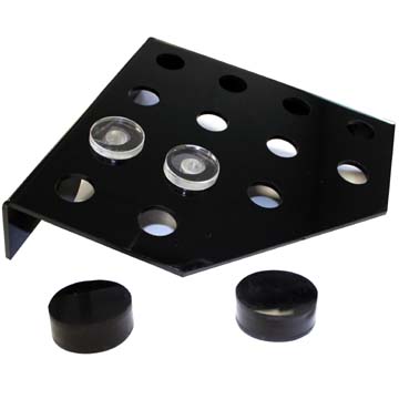 Eshoppes Frag Rack Black Corner 6" - Equipment - Aquarium Supplies