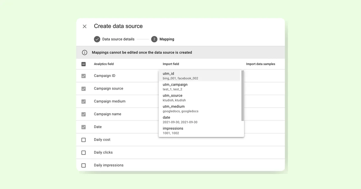 Google Analytics Reduces Required Fields for Cost Data Import Google Analytics Reduces Required Fields for Cost Data Import