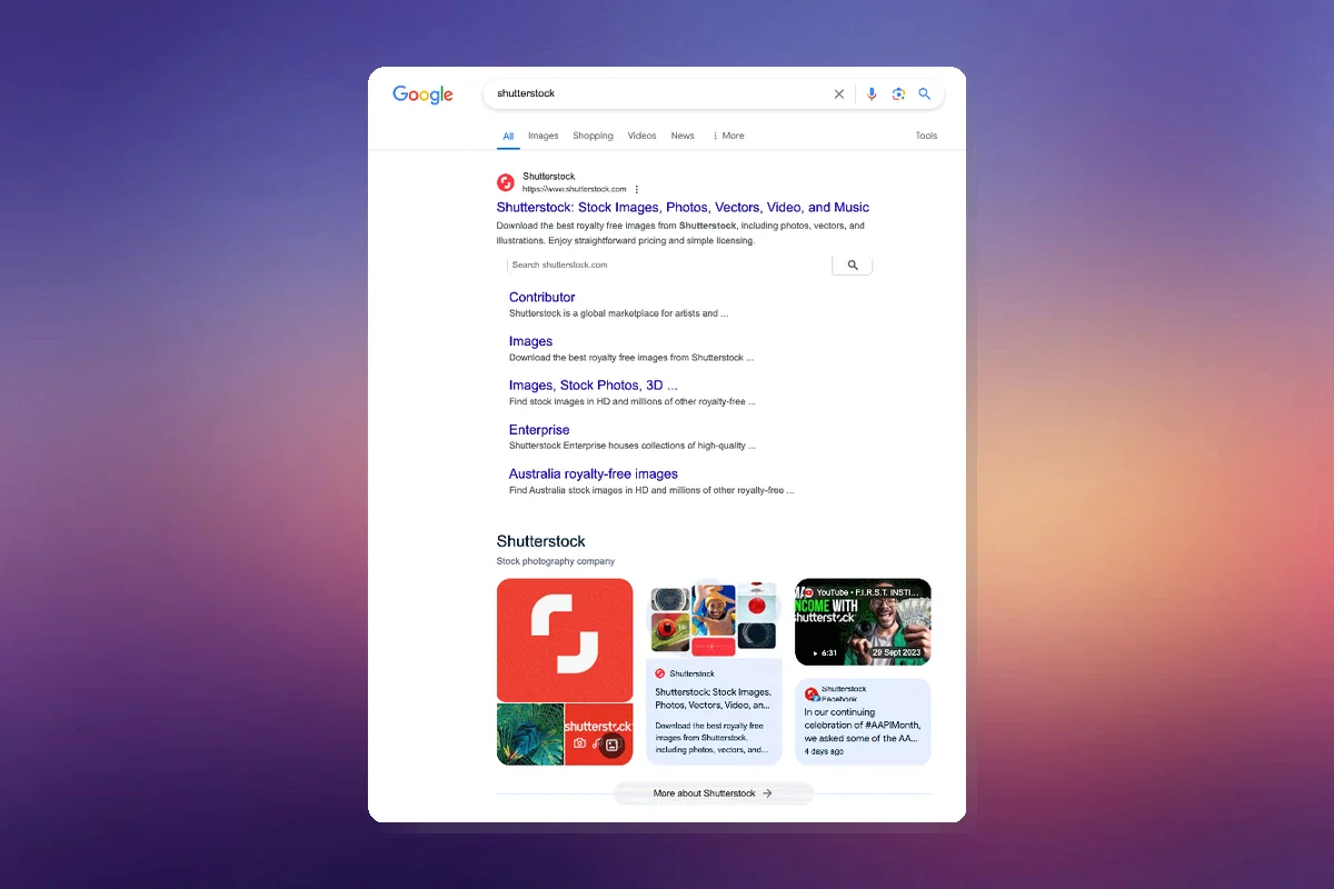Google Tests Graphical Interface for 'About This' Site Feature