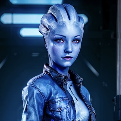 Asha, Asari maiden — Tavern — Yodayo