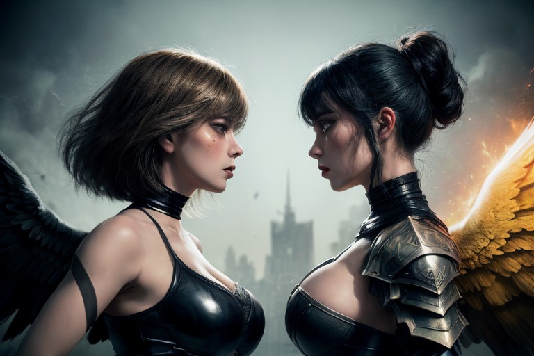 Valkyrie vs Fallen Angel (Study) — Yodayo