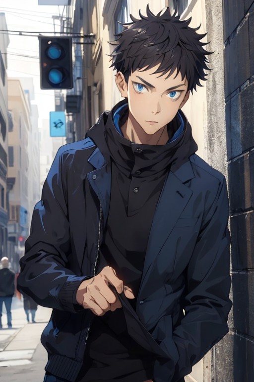 yuji itadori black hair. — Yodayo