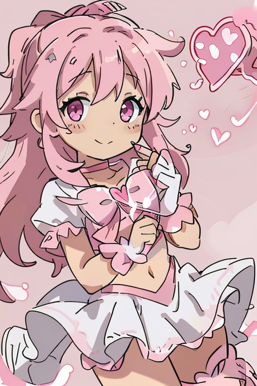 pink magical girl oc (free) — Yodayo