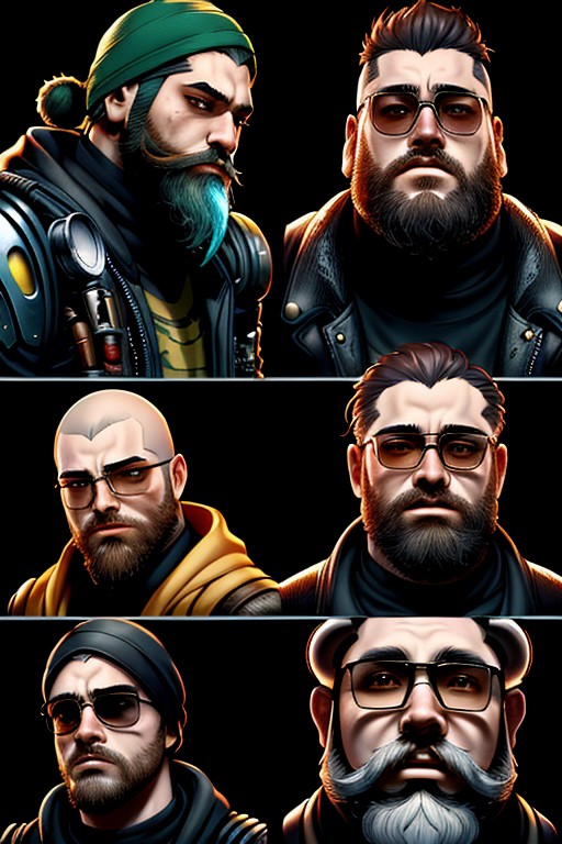 Cyberpunk Dwarf Crew — Yodayo