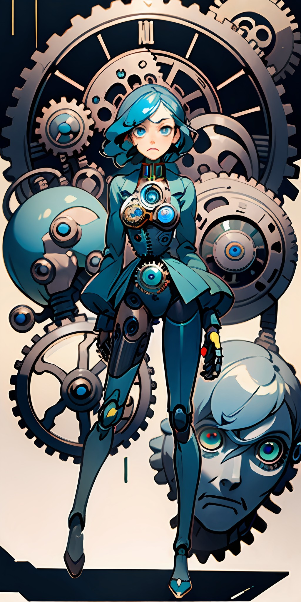 [teal] clockwork automaton — Yodayo