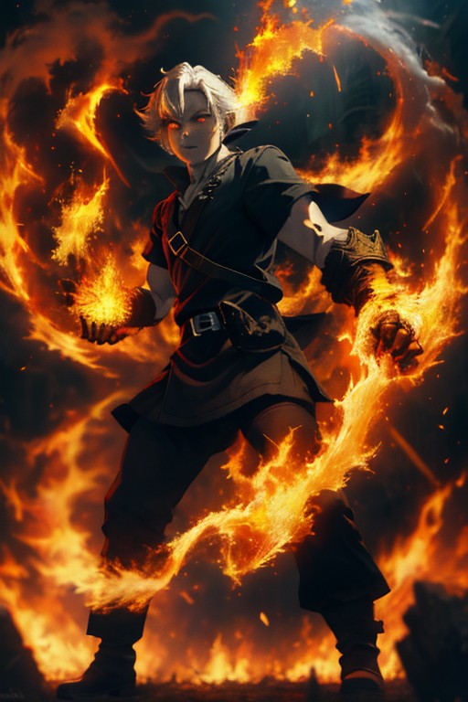 Dark Link on fire 🔥 — Yodayo