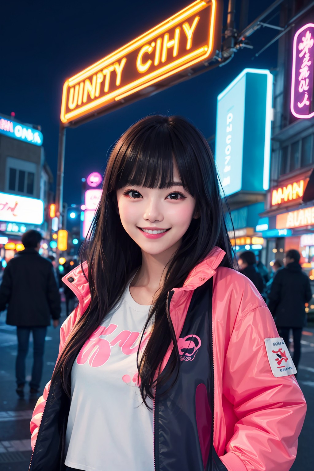 In the city at night — Yodayo