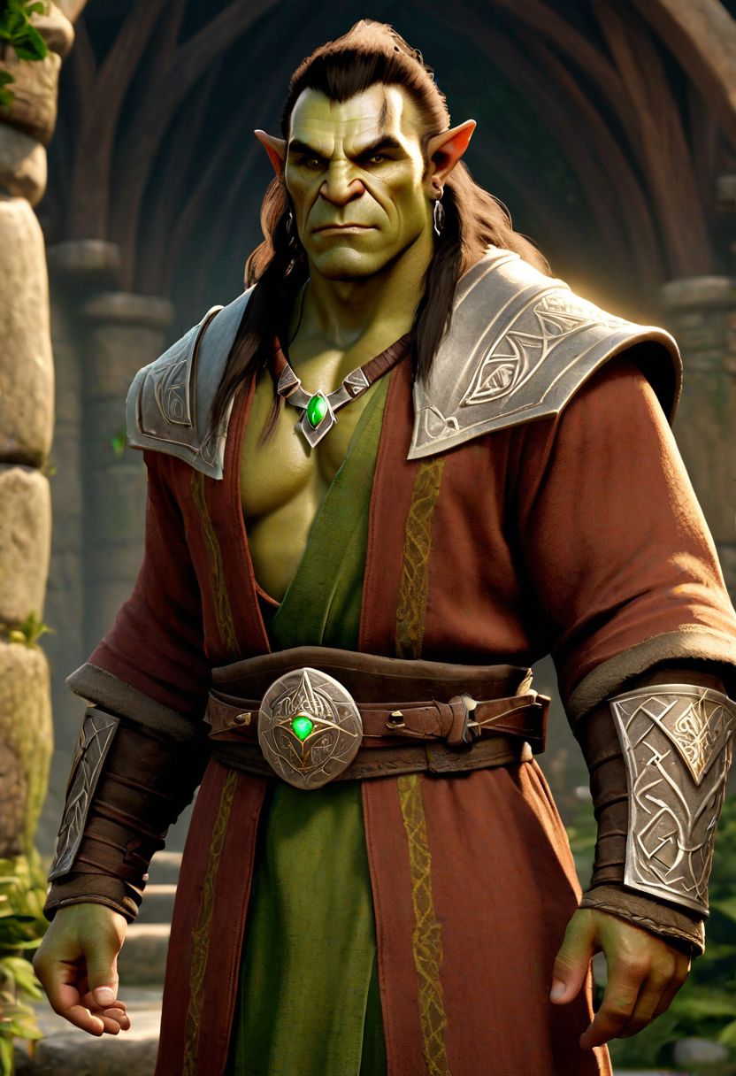 Half Orc Wizard — Yodayo