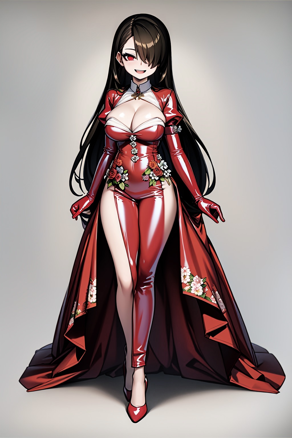 🖤🌹 Hina is ready for the Latex Ball! 🌹🖤 | CrossedOut-Prime collab! — Yodayo