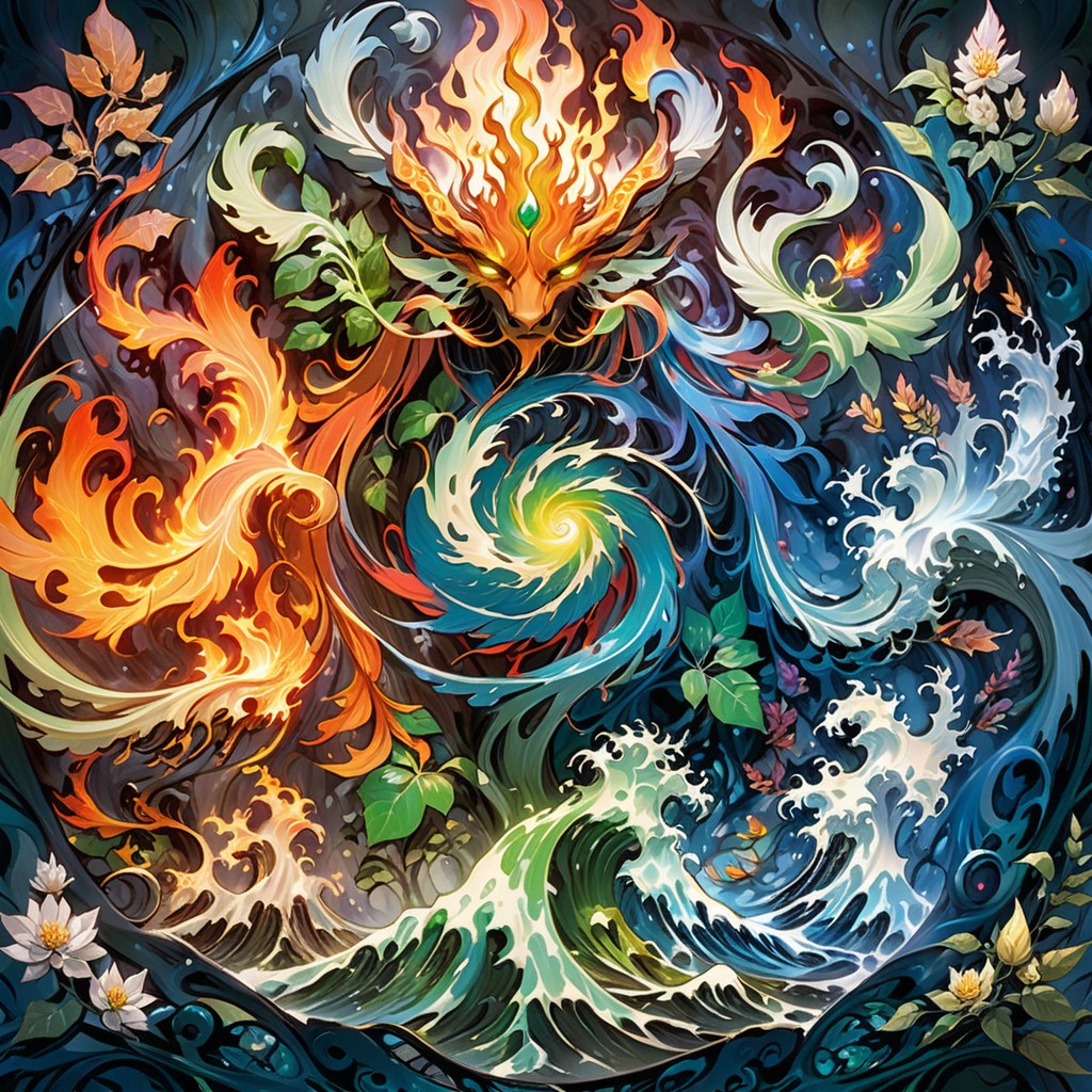 Earth,Wind,Fire,Water — Yodayo