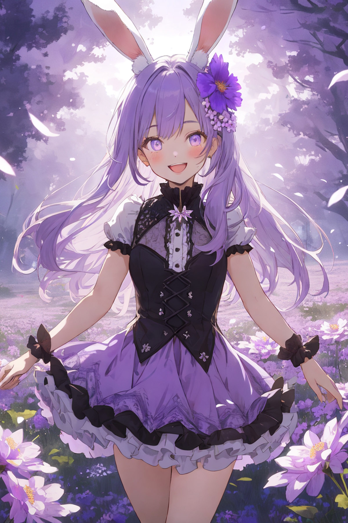 Purple Bunny Girl IV — Yodayo