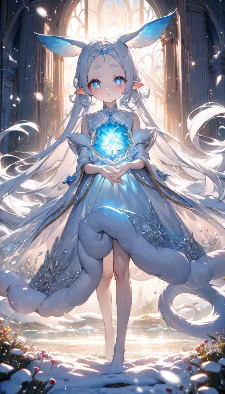 "Snow Bunny Girl" (submission 2) — Yodayo