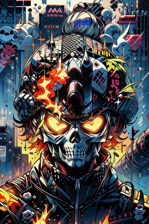 inspired by Ghost rider💀. graffiti/toxic☠ — Yodayo