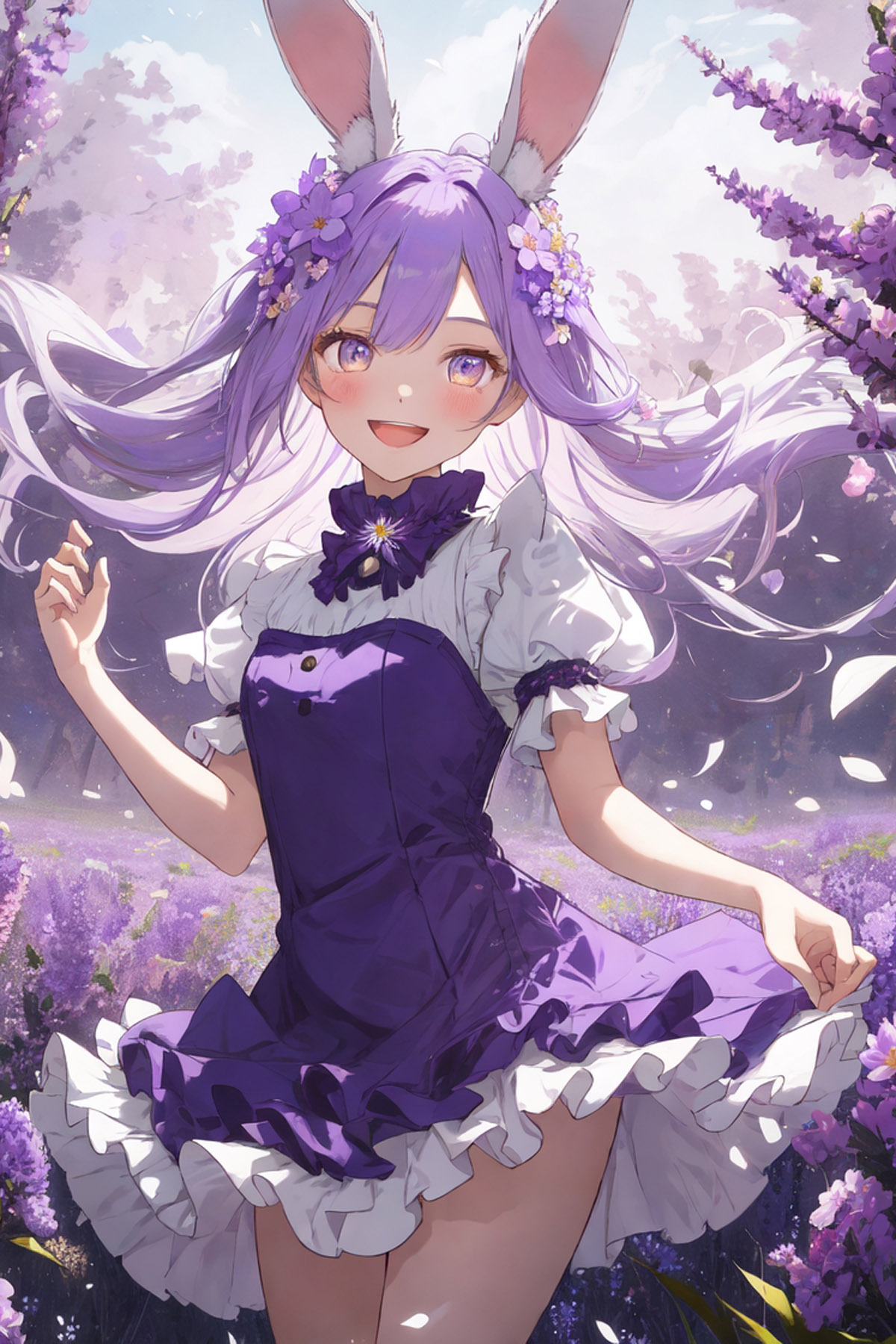 Purple Bunny Girl VII — Yodayo