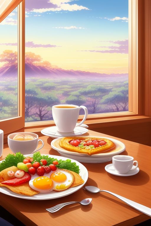 Rainy breakfast — Yodayo