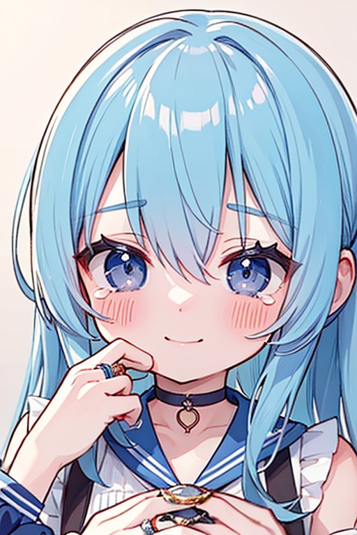 Blue Haired OC — Yodayo