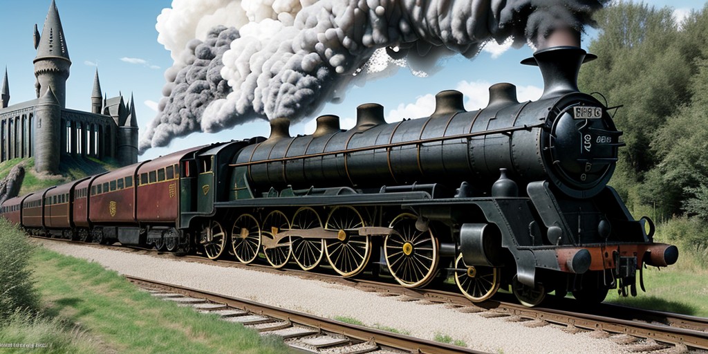 Hogwarts Express leaving Hogwarts — Moescape
