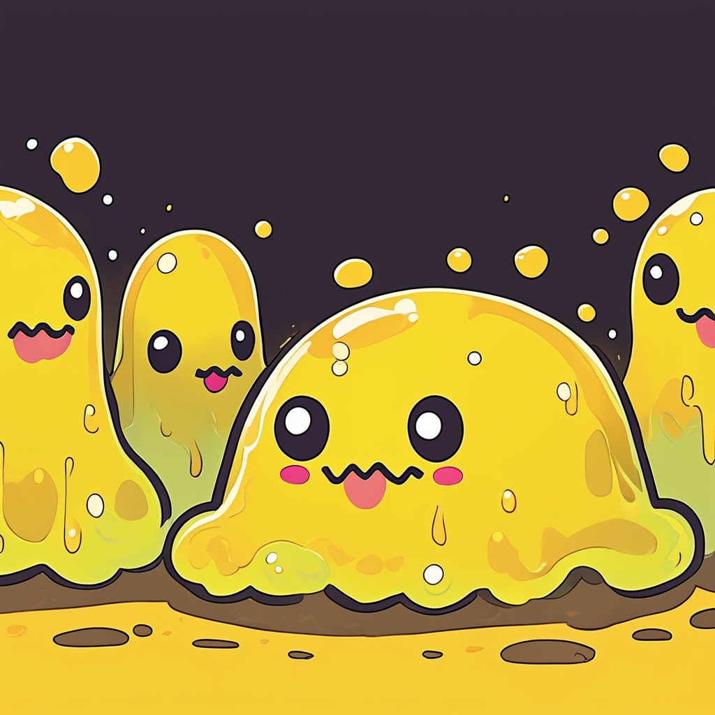 😛 Cute and Yellow Slimes — Yodayo
