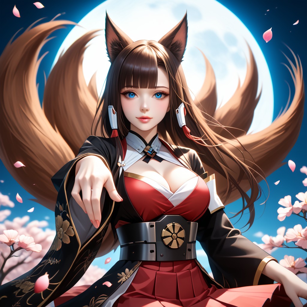 9 tailed fox — Yodayo