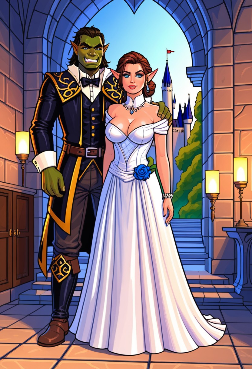 Alara and her Orc-Attending the Peace Confrence — Yodayo