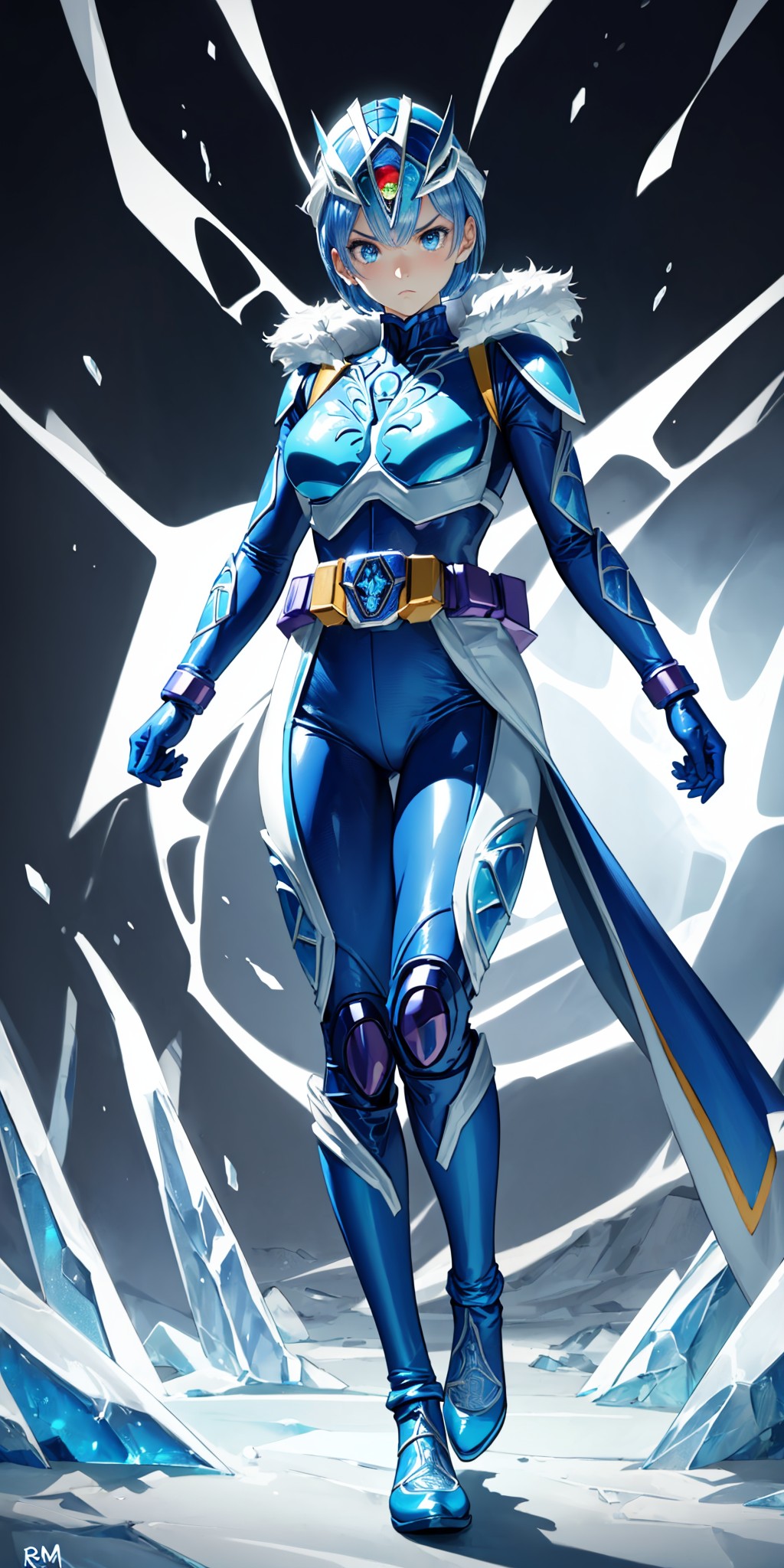 Best Girl Rangers: Blue Ice Rem — Yodayo