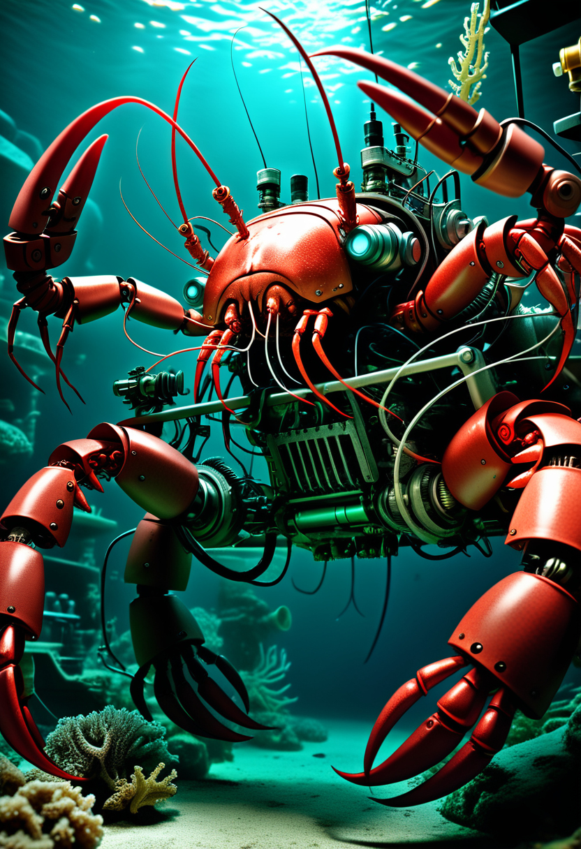robotic lobster (3pics) — Yodayo
